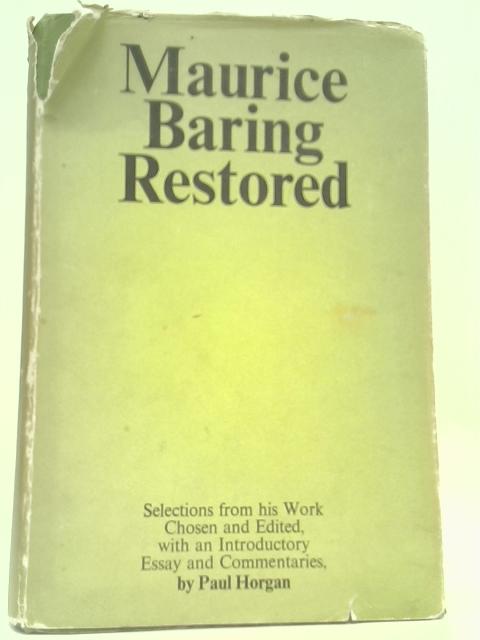 Maurice Baring Restored by Maurice Baring: Fair (1970) | World of Rare ...