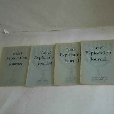 Volume 23. Number 1, 2, 3 and 4. 4 Hefte von Israel Exploration Journal ...