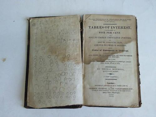 Tables of interest, calculated five per cent. On one to three thousand ...