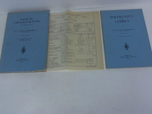 Passung und Gestaltung (ISA-Passungen)/ Toleranzen und Lehren. 2 Bände ...