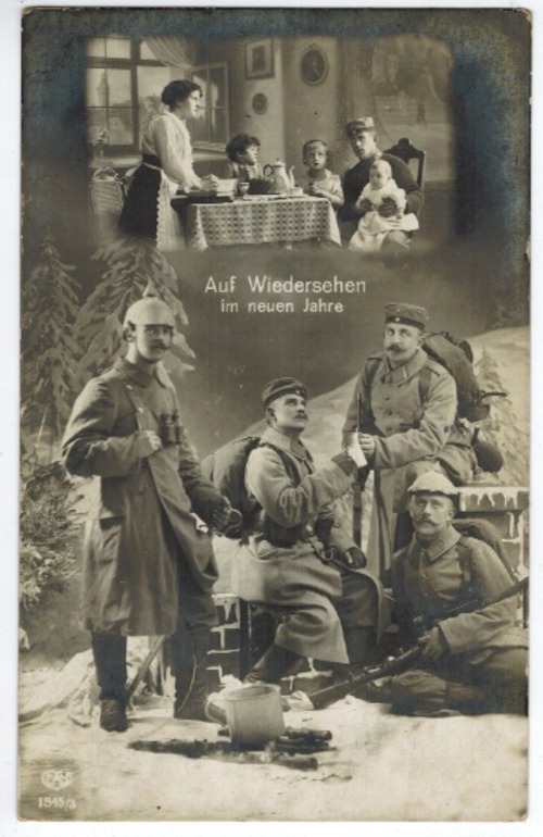 Postkarte: Auf Wiedersehen im neuen Jahr von Erster Weltkrieg | Celler ... Postkarte: Auf Wiedersehen im neuen Jahr von Erster Weltkrieg | Celler ...