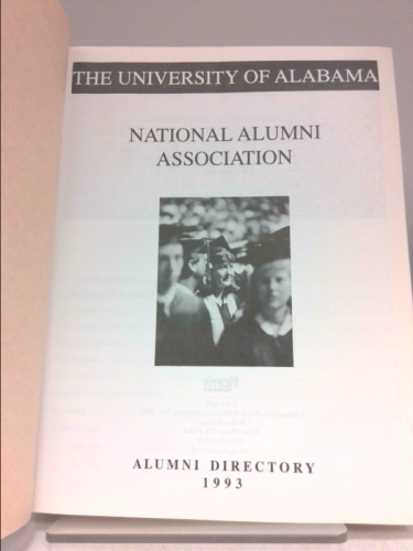 University of Alabama Alumni Directory 1993 by University of Alabama ...