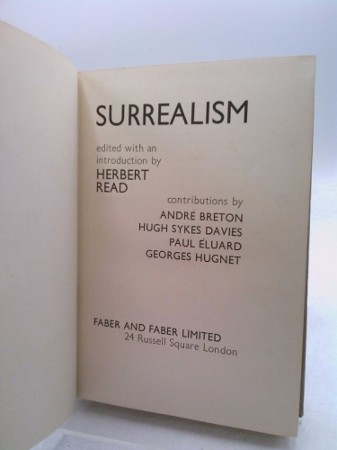 Surrealism by Herbert Read [editor]:: Good Hardcover First Edition ...