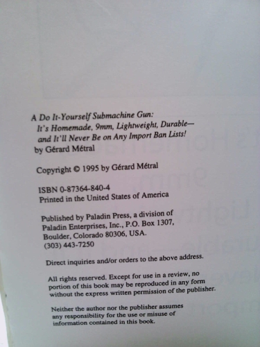 A Do-it-yourself Submachine Gun: It's Homemade, 9mm, Lightweight ...