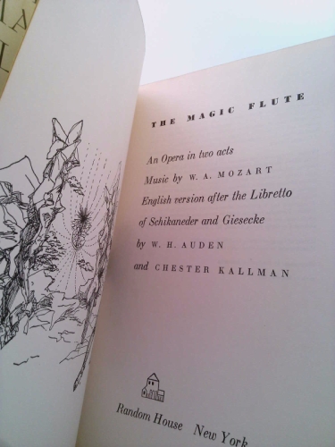 The Magic Flute by W.H. Auden & Chester Kallman: Good Hardcover First ...