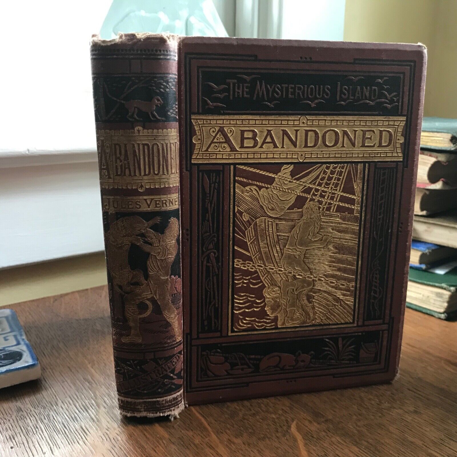 The Mysterious Island Abandoned by Verne, Jules: Good Hardcover (1875 ...