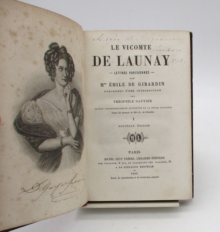 Le Vicomte de Launay. Lettres parisiennes by GIRARDIN (Delphine de) | L ...