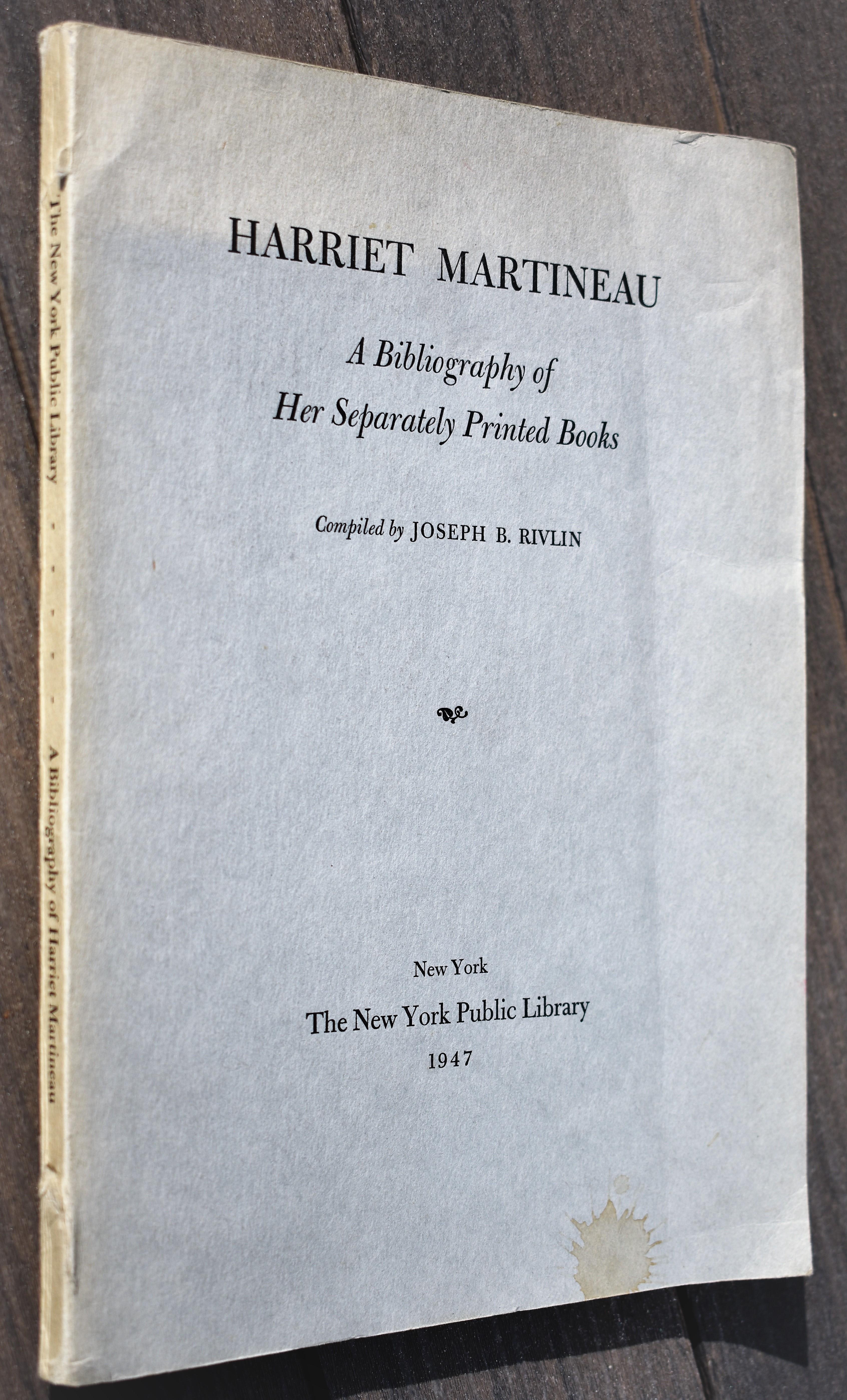 Harriet Martineau Books