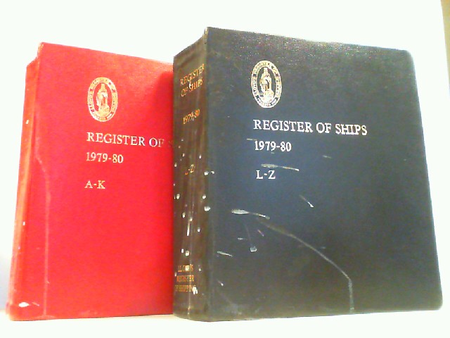 Lloyd's register of shipping. Register of ships 1979-80. Two volumes A ...