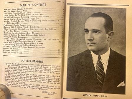 EVERLAST BOXING RECORD, 1936 von GEORGE WINN, EDITOR: Good Soft cover ...
