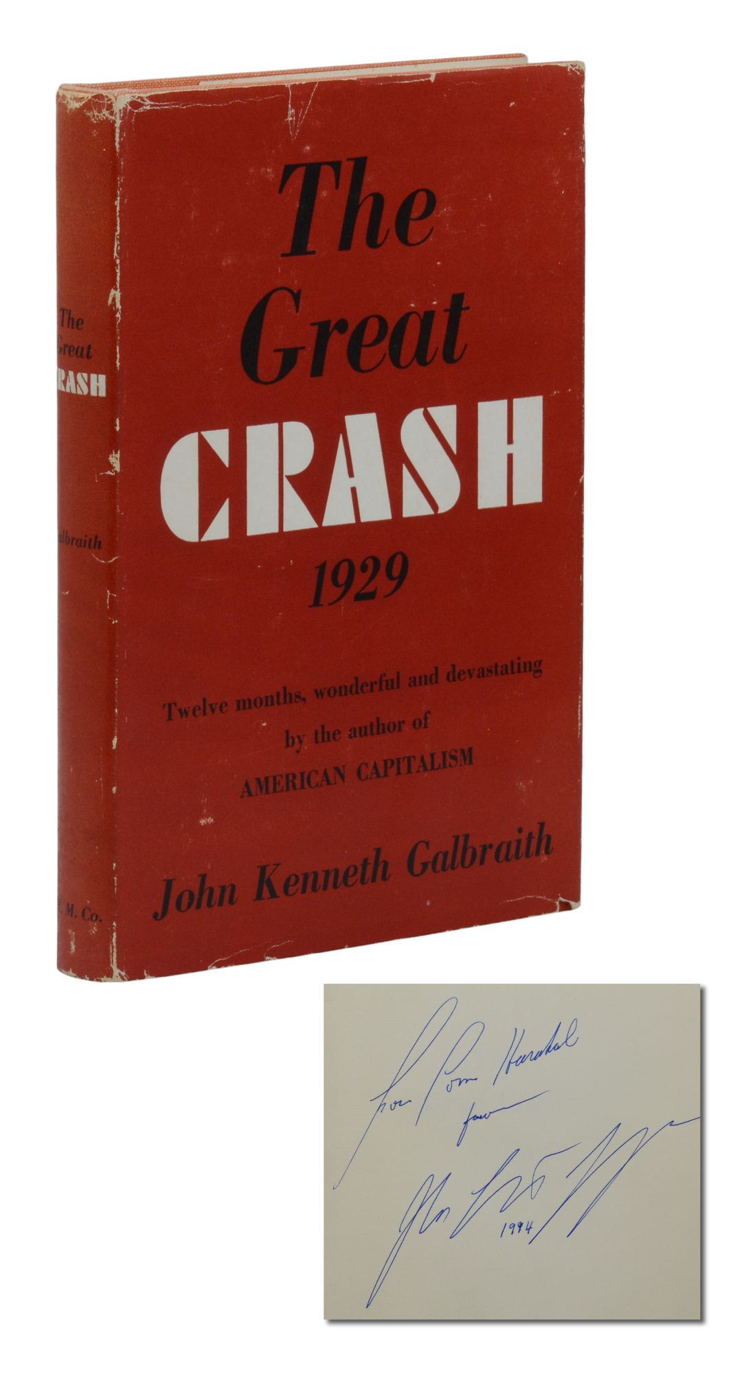 The Great Crash 1929 by Galbraith, John Kenneth: Near Fine (1955 ...