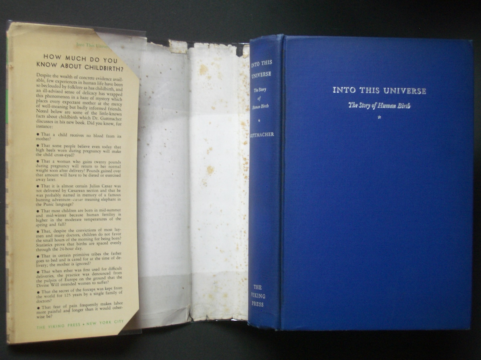 Into This Universe: The Story of Human Birth by Guttmacher, Dr. Alan ...