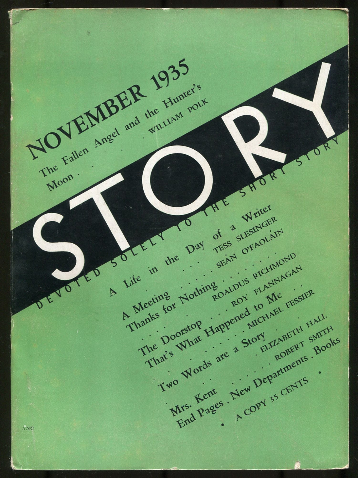 Story: Devoted Soley to the Short Story Vol. VII, No. 40. November ... Story: Devoted Soley to the Short Story Vol. VII, No. 40. November ...