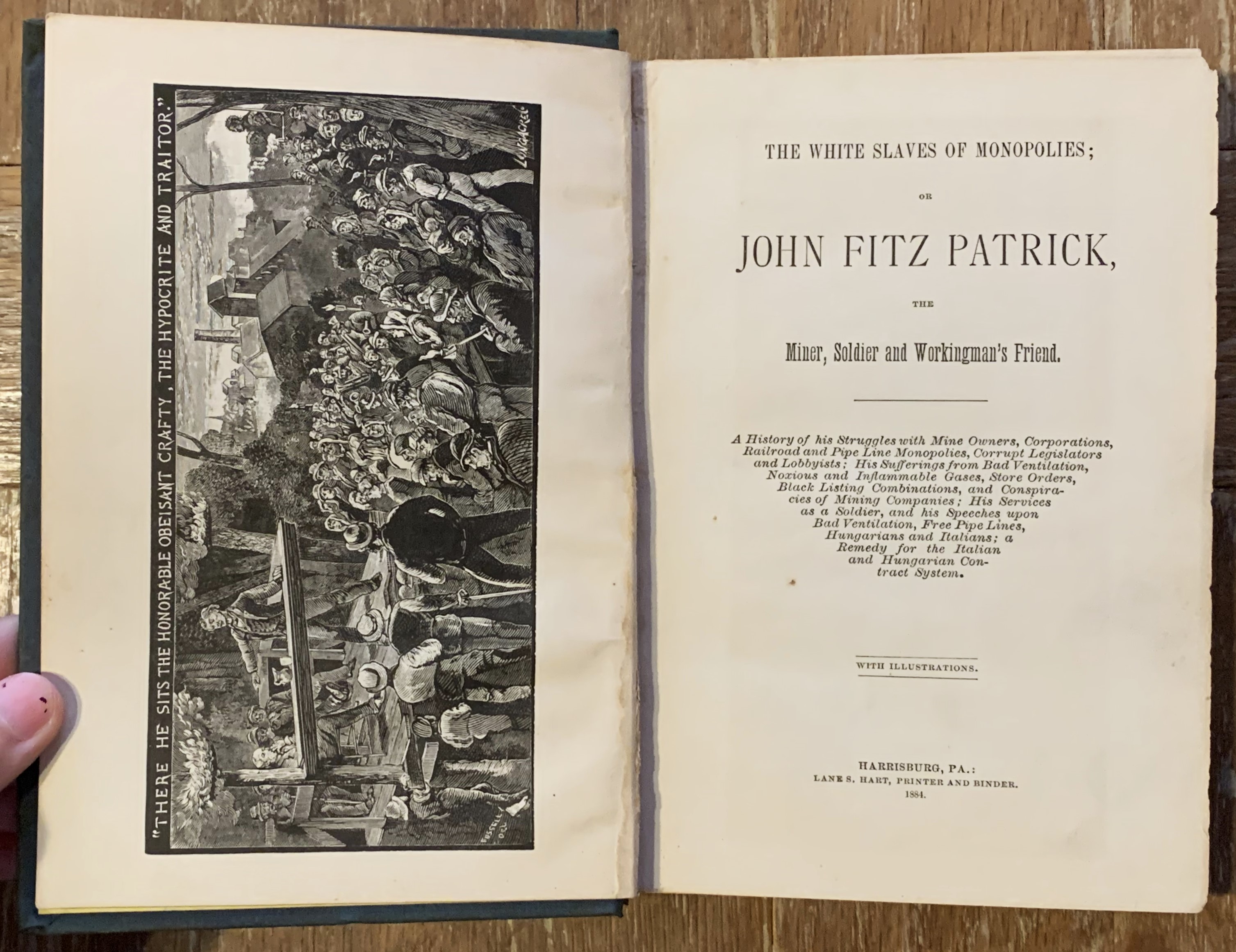 The White Slaves of Monopolies; Or John Fitz Patrick, the Miner ...