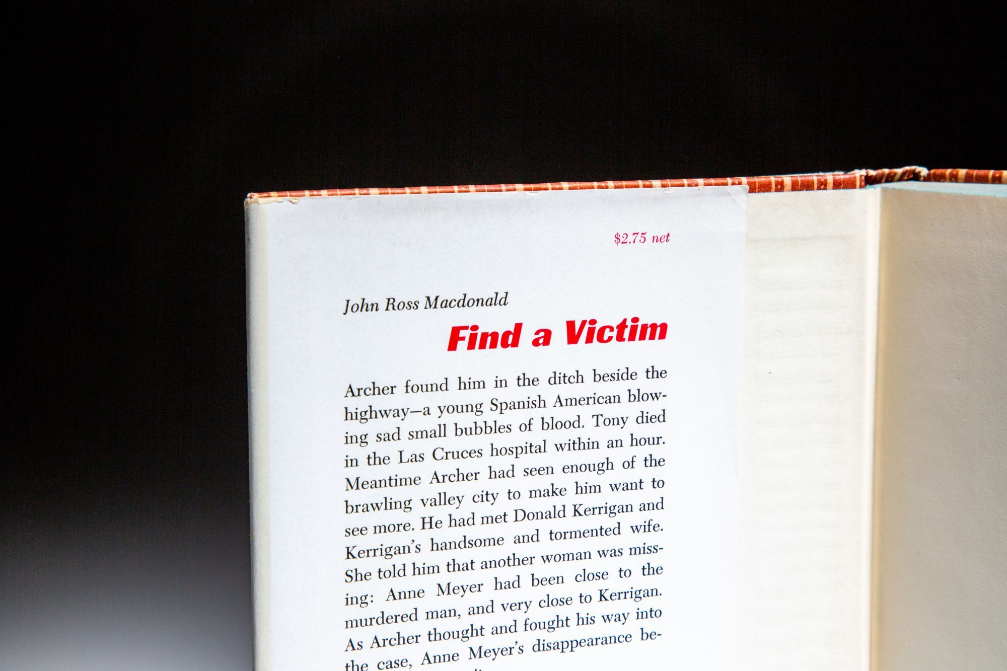 Find a Victim by Macdonald, John Ross: Near fine Hardcover (1954) First ...