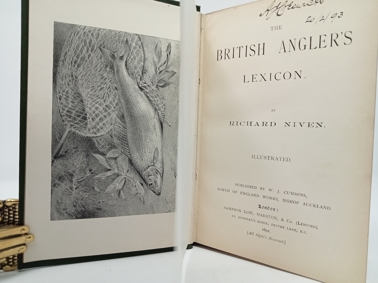 The British Angler s Lexicon. by Richard Niven.: Very Good | ROBIN ...