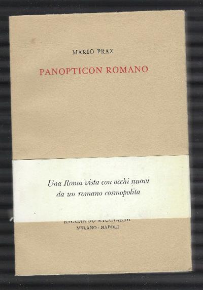 Panopticon Romano by Praz Mario: (1967) | DRBOOKS