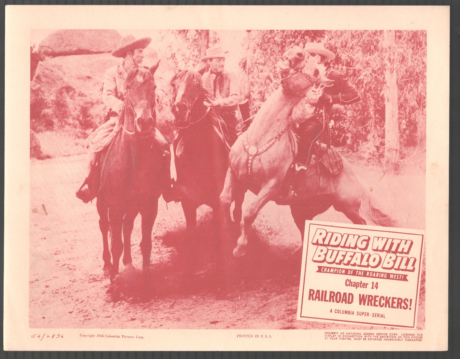Riding With Buffalo Bill 11'x14' Lobby Card Marshall Reed William ...