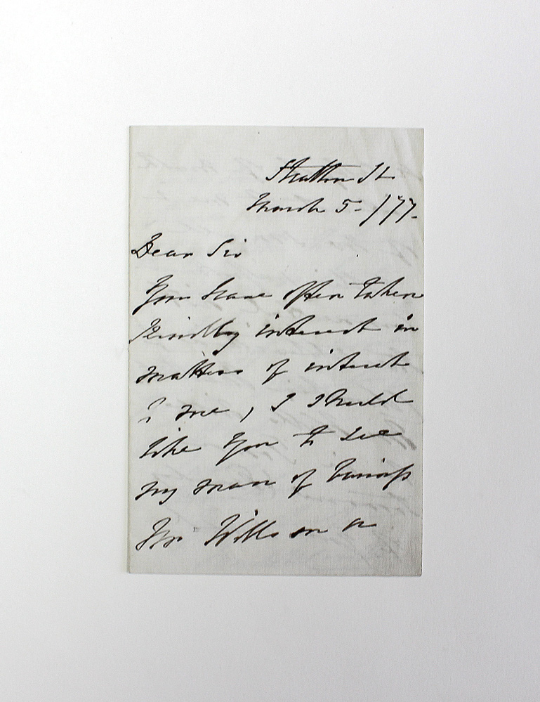 An Original Handwritten Letter Signed by William Lehman Ashmead ...