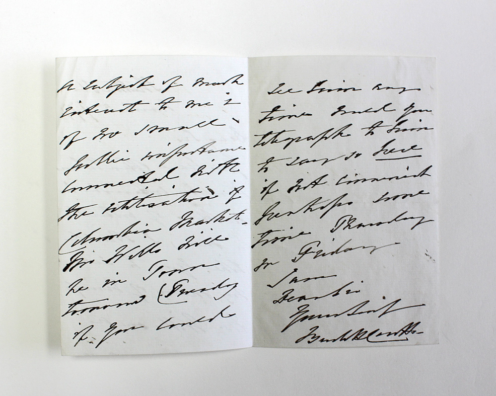 An Original Handwritten Letter Signed by William Lehman Ashmead ...