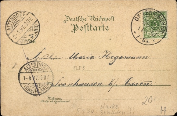 Litho Hünshoven Geilenkirchen, Schloss Trips, Schloss Breill, Kreishaus ...