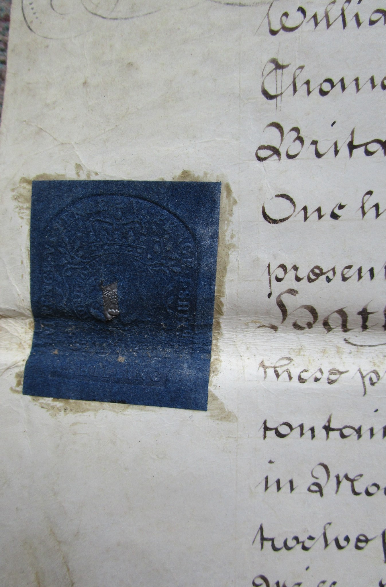 OLD VELLUM Handwritten Manuscript Indenture LEGAL DOCUMENT BETWEEN a ...