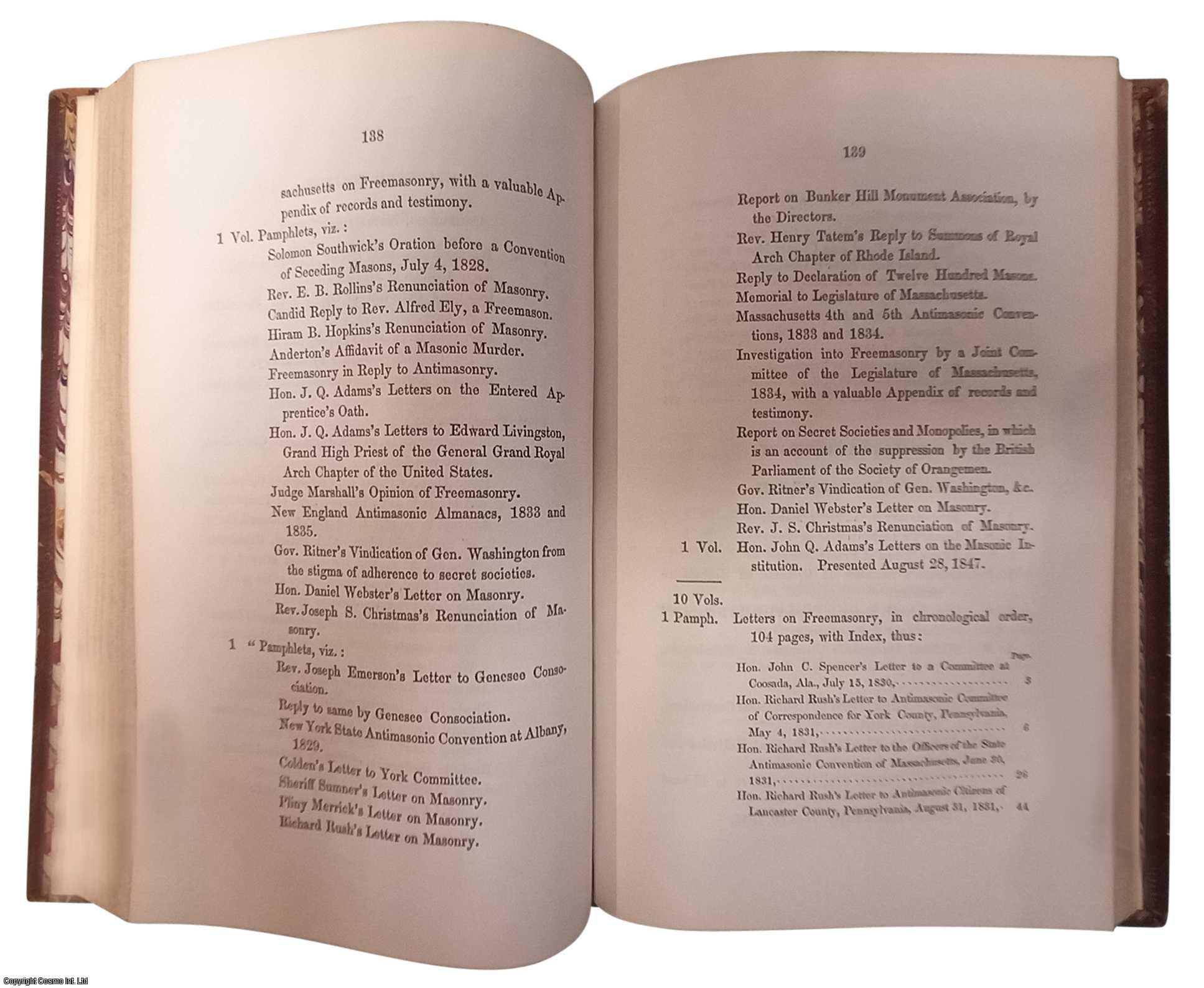 Secrets and Opposition: A Catalogue of Antimasonic Writings in American ...