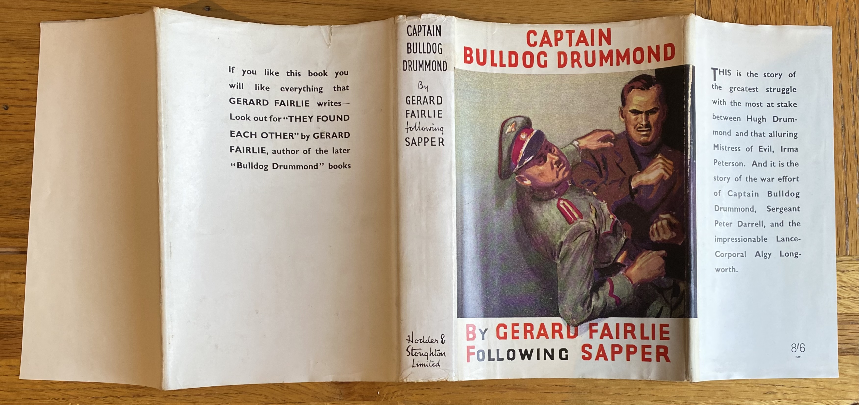 Captain Bulldog Drummond by Fairlie, Gerard: Hard Cover (1945) First ...