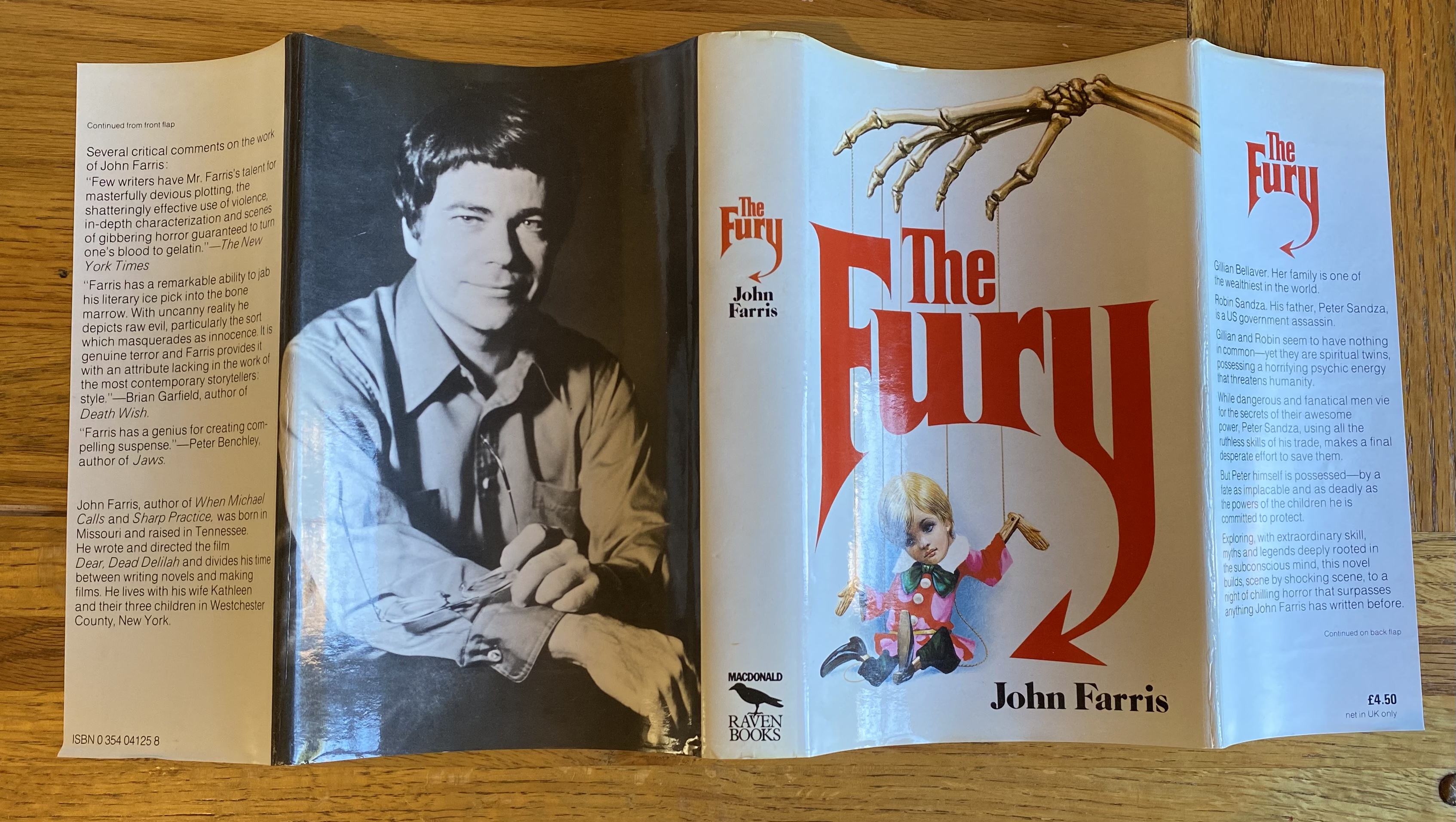The Fury by Farris, John: Hard Cover (1977) First Edition. | James M ...