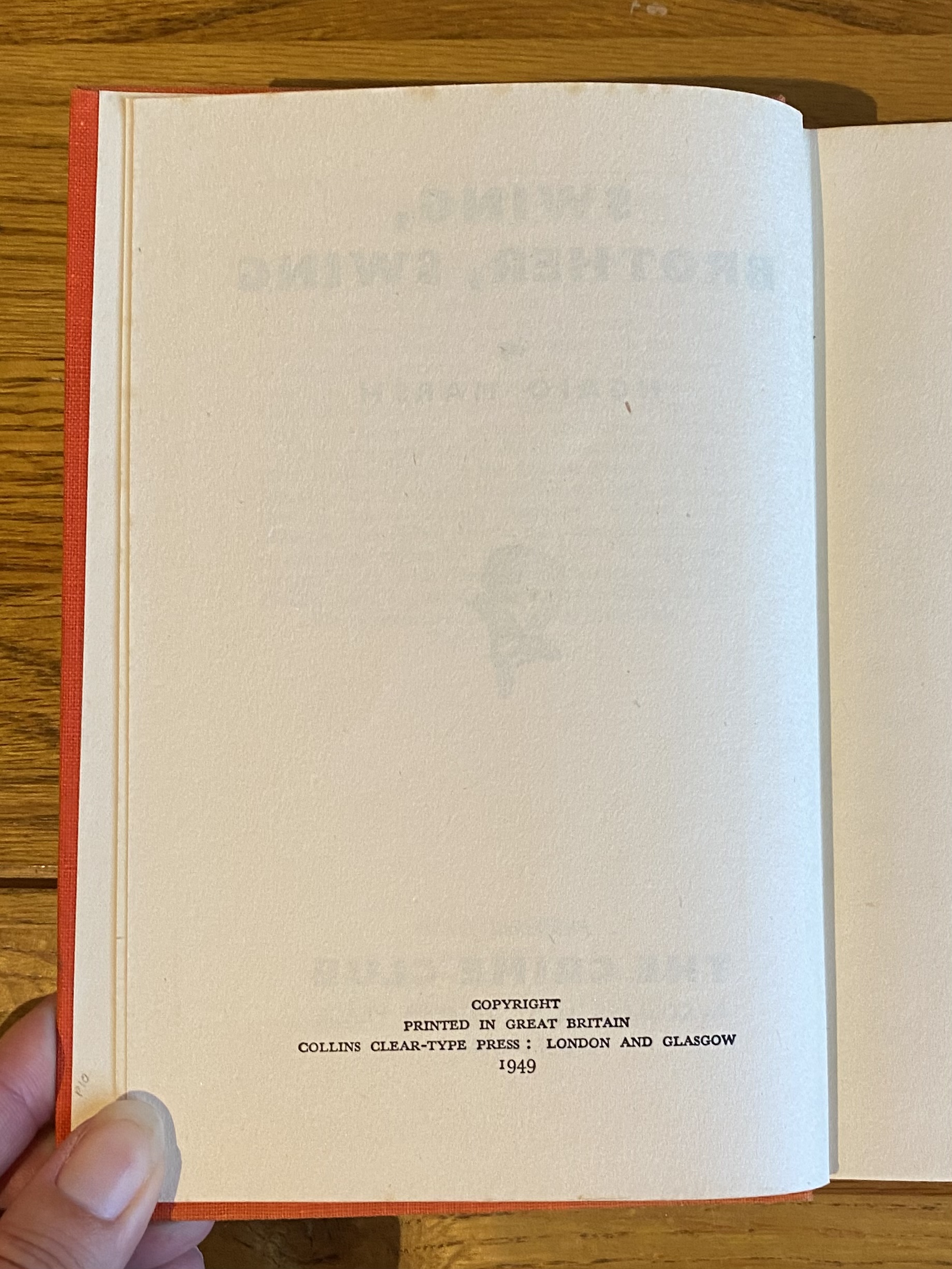 Swing Brother Swing by MARSH NGAIO: Hard Cover (1949) First Edition ...