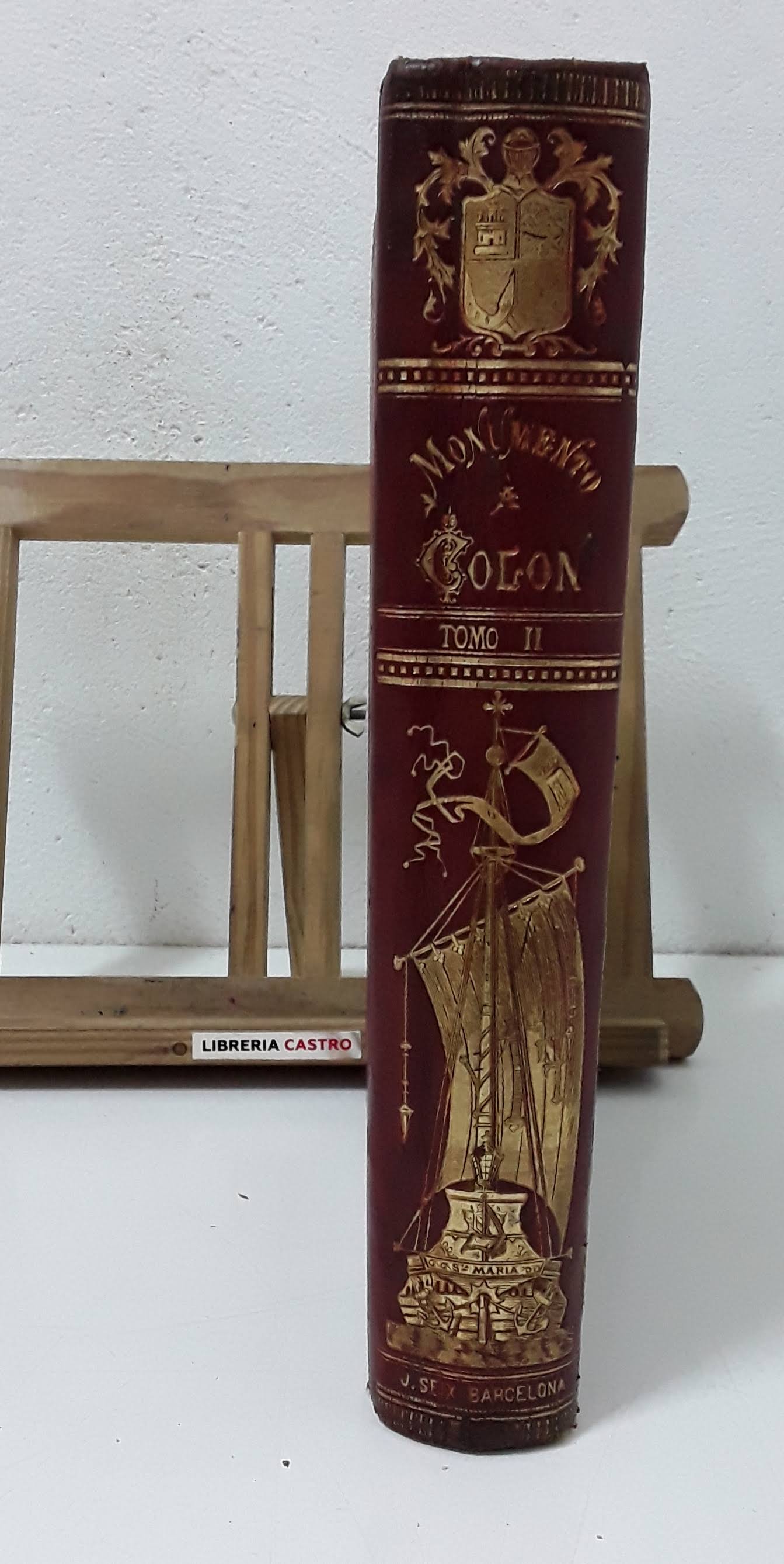 Monumento a Colón. Historia de la vida y viajes de Cristóbal Colón ...