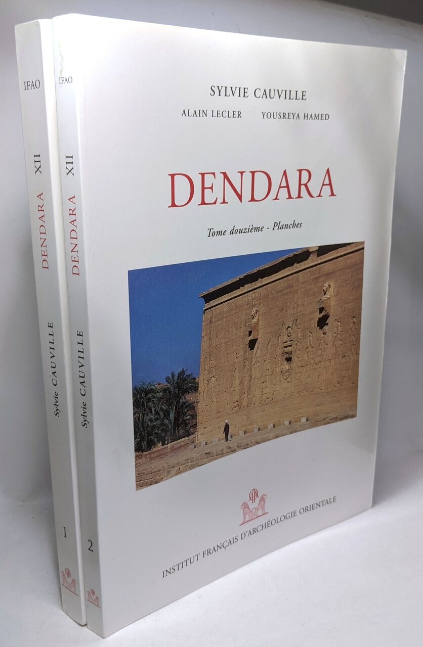 Le temple de Dendara Tome XII 2 volumes: 1. Texte + 2. Planches by ...