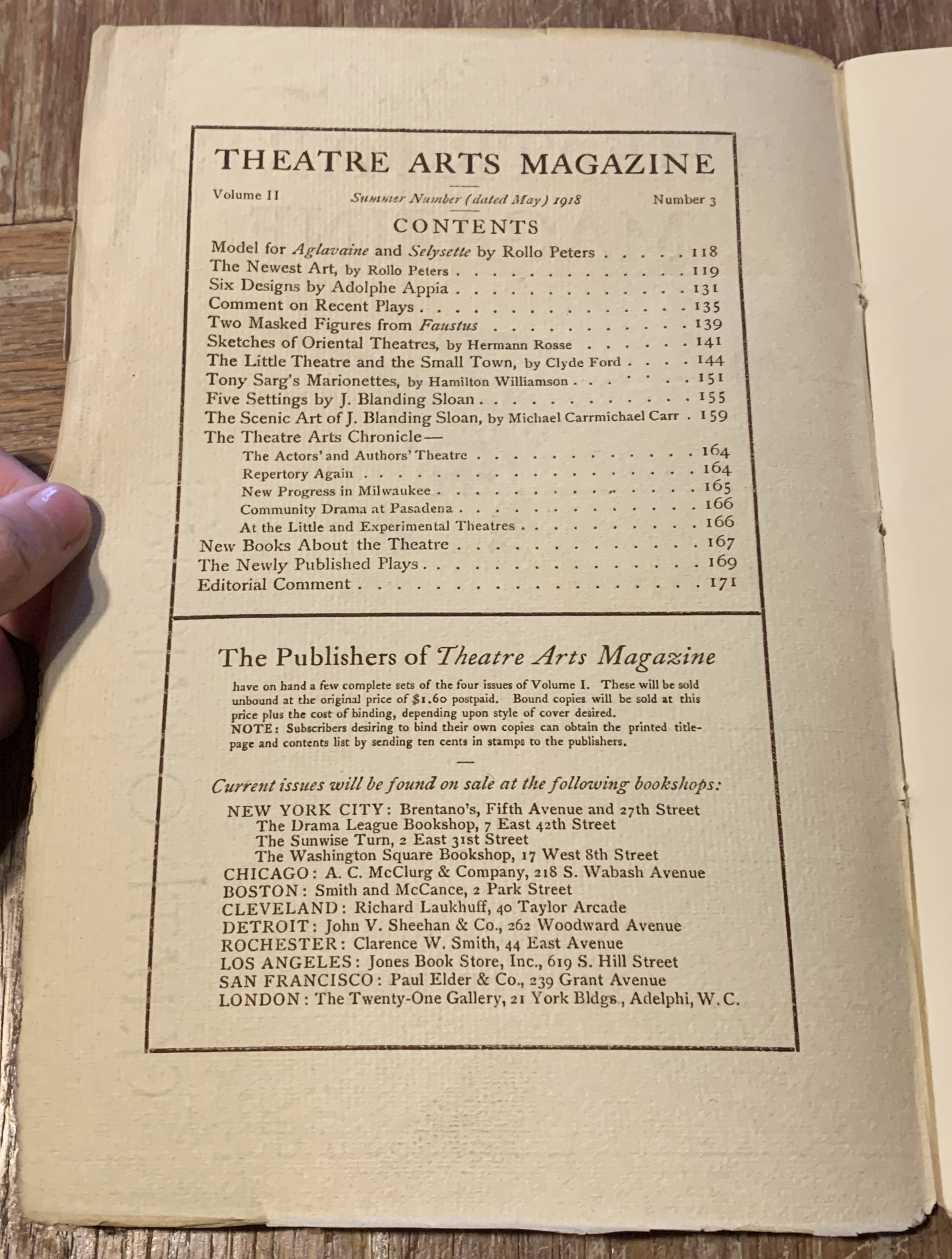 Theatre Arts Magazine, Summer 1918 - Volume II, No. 3: by Cheney ...