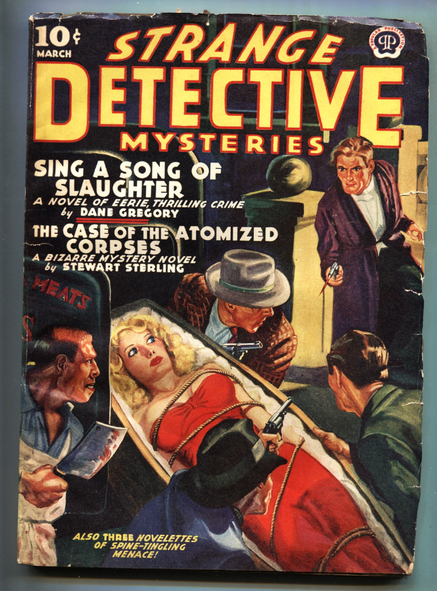 Strange Detective Mysteries March 1940-Rare weird menace pulp magazine ...