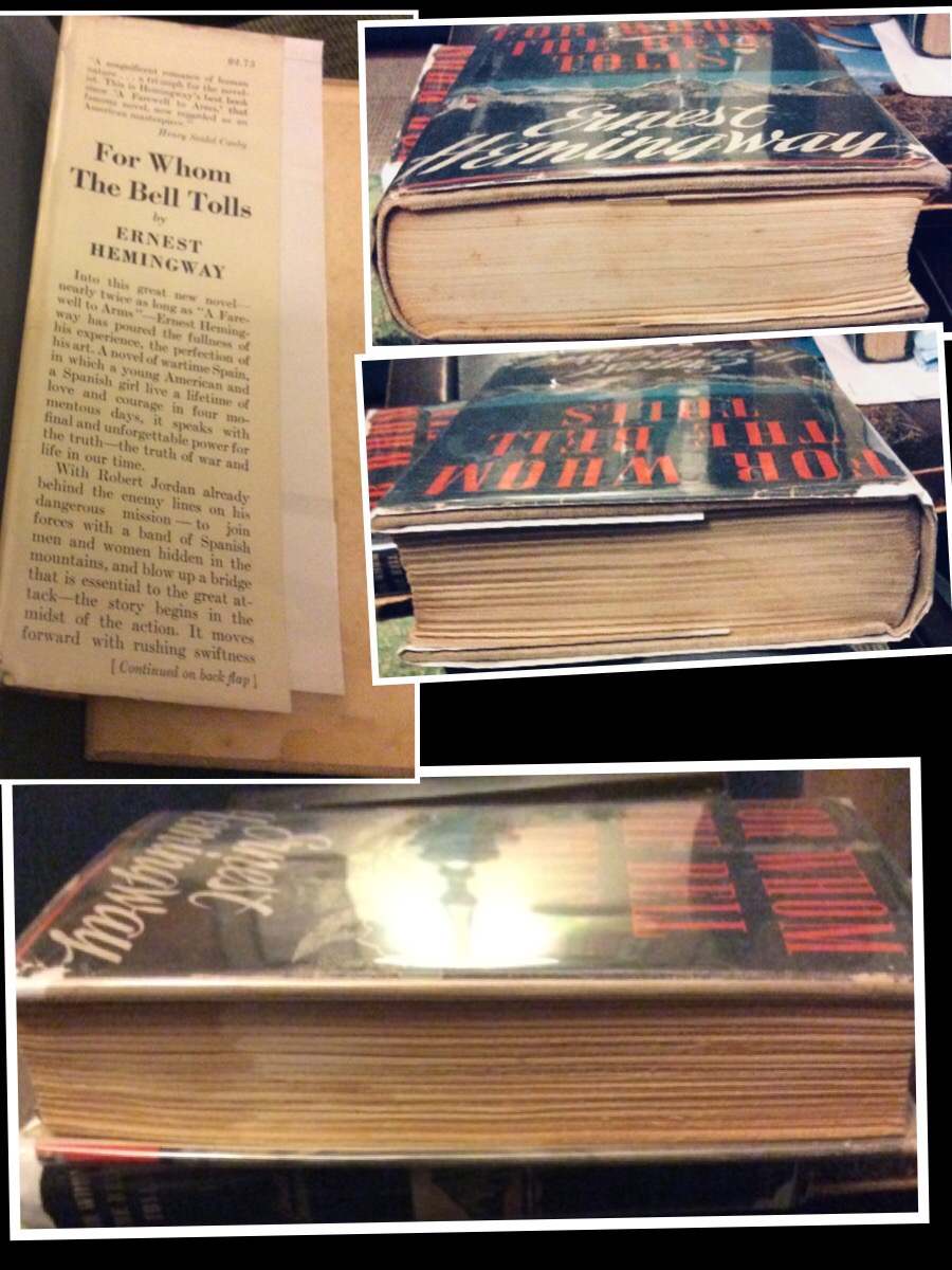 For Whom The Bell Tolls by Ernest Hemingway Signed: Good Hardcover ... For Whom The Bell Tolls by Ernest Hemingway Signed: Good Hardcover ...