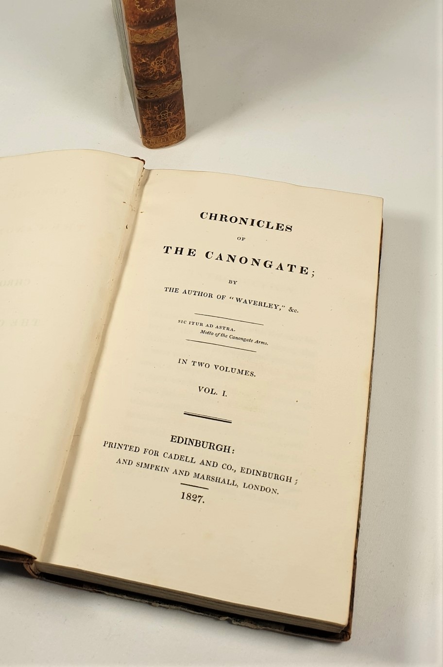 Chronicles of the Canongate (2 Vol.) by Walter Scott: Sehr gut ...