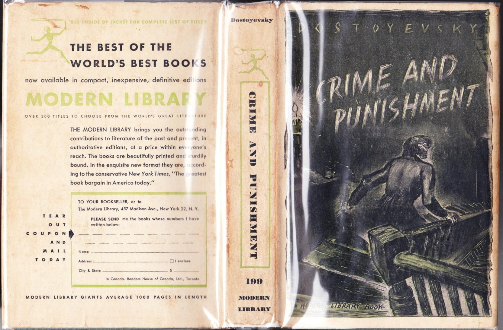 Crime and Punishment by Dostoyevsky, Fyodor: Near Fine Hardcover ...