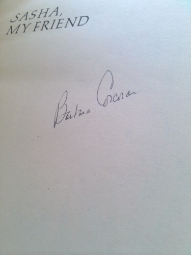 Sasha, My Friend by Corcoran, Barbara: Good Paperback signed by author ...