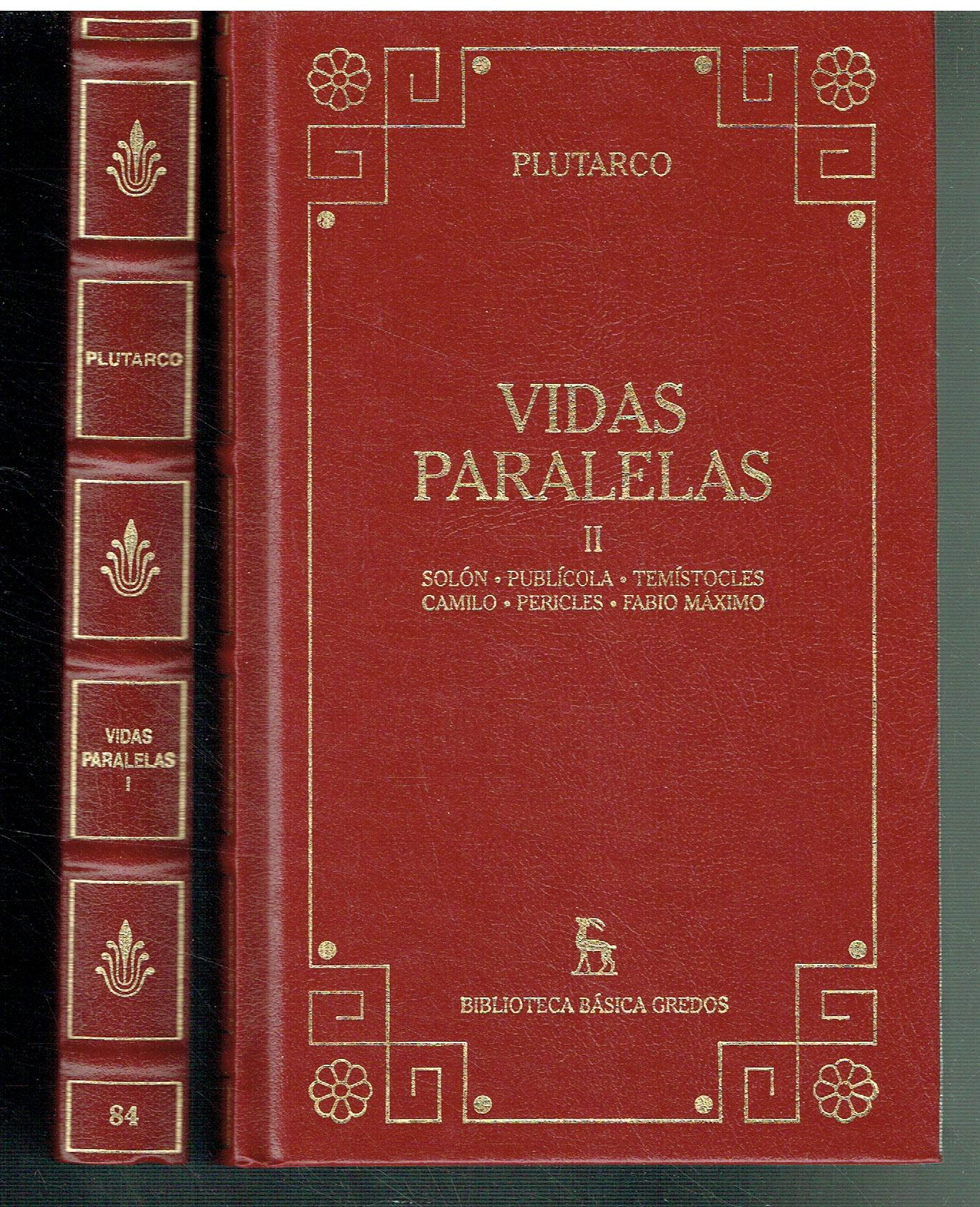 Vidas paralelas, 2 tomos. Bibli. Básica Gredos. by Plutarco.: Muy buen ...