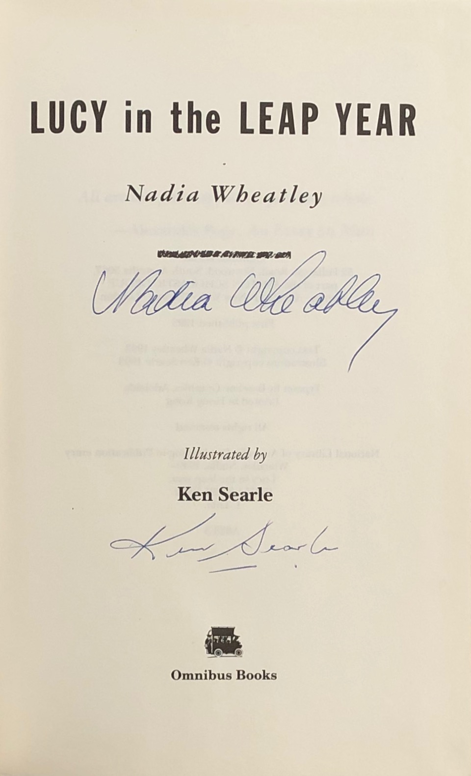 Lucy in the leap year. by Wheatley, Nadia: hard cover with dust jacket ...