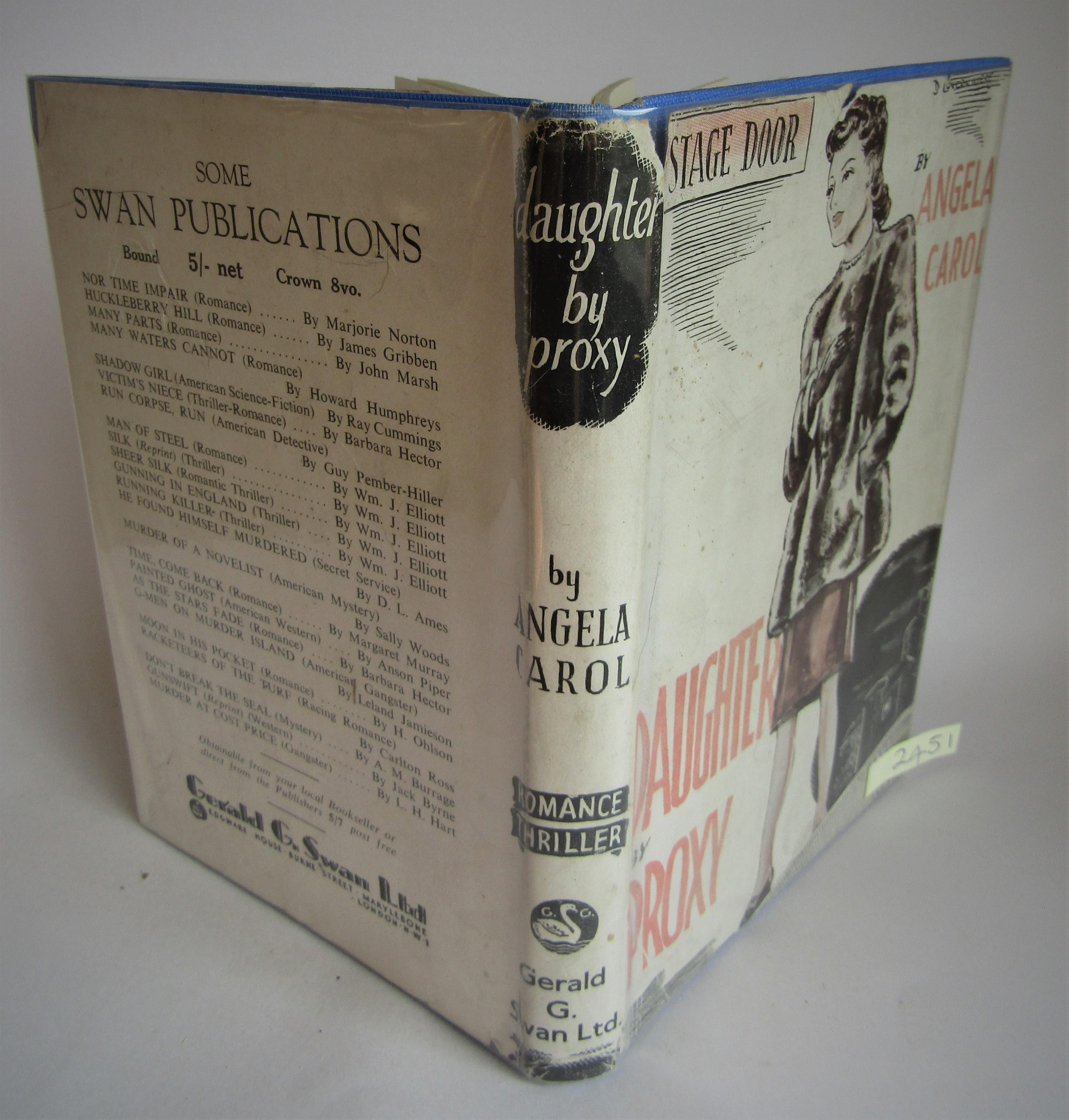 Daughter by Proxy by Angela Carol: Near Fine Hardcover (1948) 1st ...