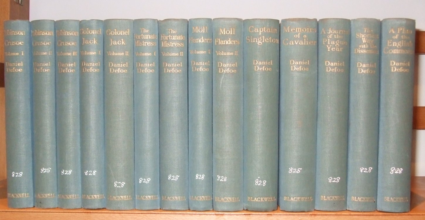 The Novels and Selected Writings of Daniel Defoe [ Complete Set in 14 ...