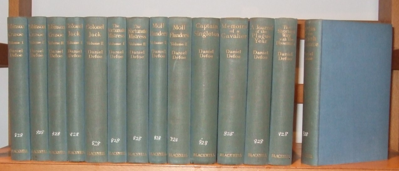 The Novels and Selected Writings of Daniel Defoe [ Complete Set in 14 ...