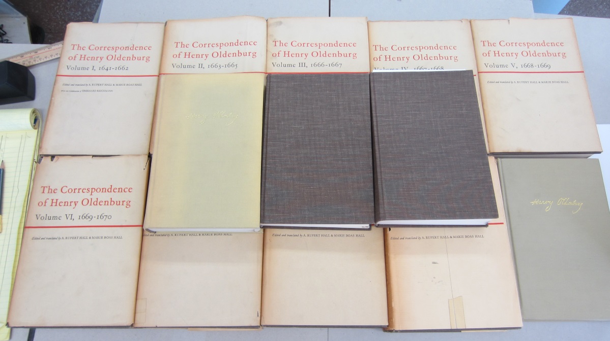The Correspondence of Henry Oldenburg 13 volume set by Oldenburg, Henry ...