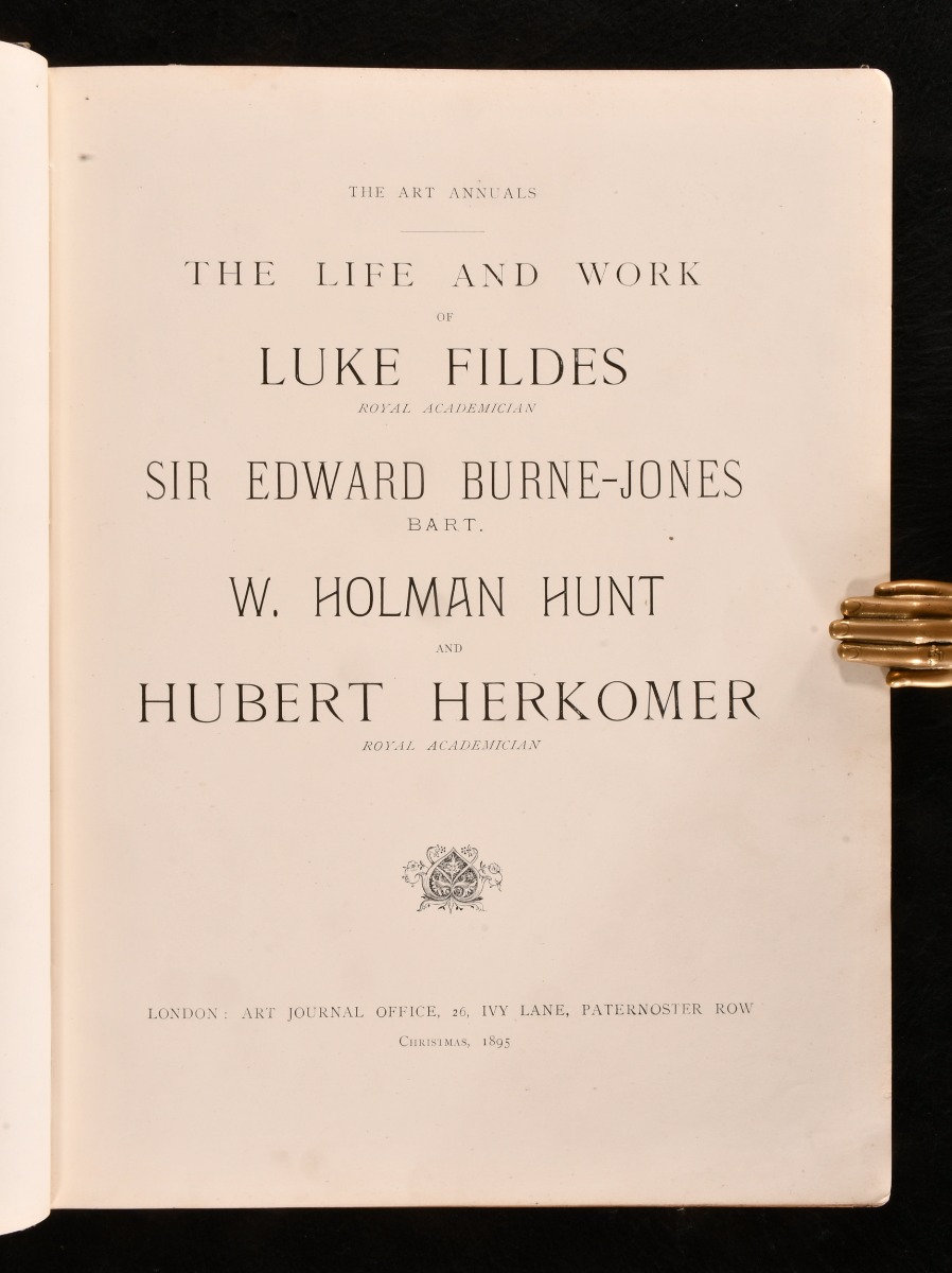 The Art Annuals: The Life and Work of Luke Fildes, Royal Academian, Sir ...