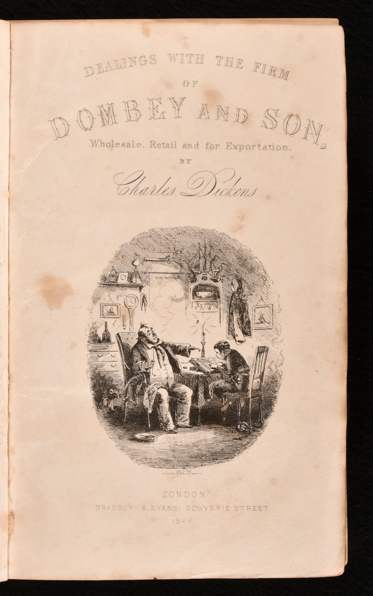 Dombey And Son By Charles Dickens Good Only Leather 1848 First
