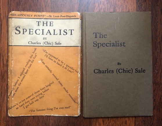 The Specialist by Sale, Charles (Chic): Near Fine Hardcover (1929) 1st ...