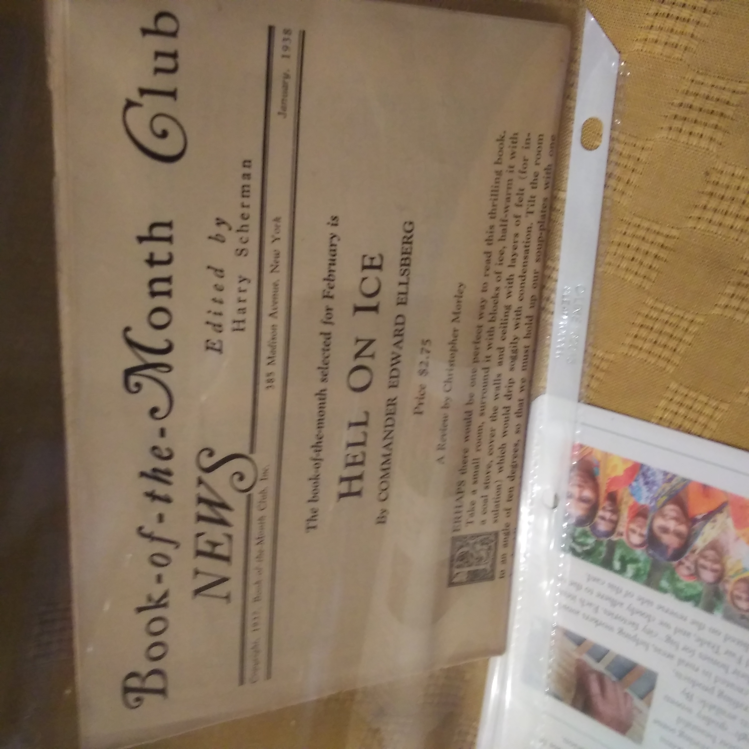 Book- of-the-Month Club News, Jan 1938 plus associated ephemera by ...