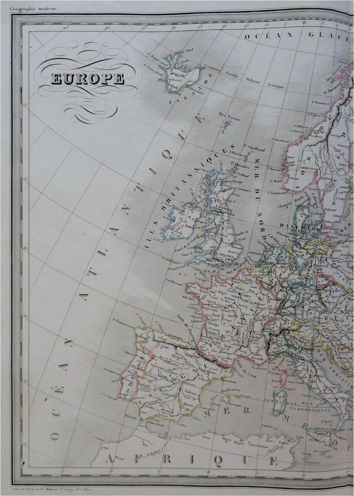 Europe German Confederation Italy Austria France Russia Spain 1846 ...