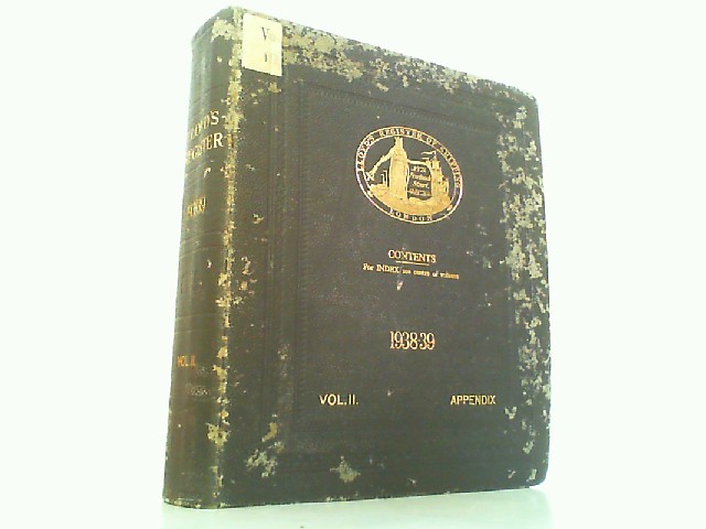 Lloyd's Register of Shipping 1938-39 Volume II.: Appendix. AUS DER ...